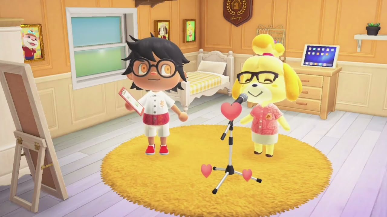 Isabelle singing Bubblegum K.K/Canela cantando Bubblegum K.K (AC: New ...