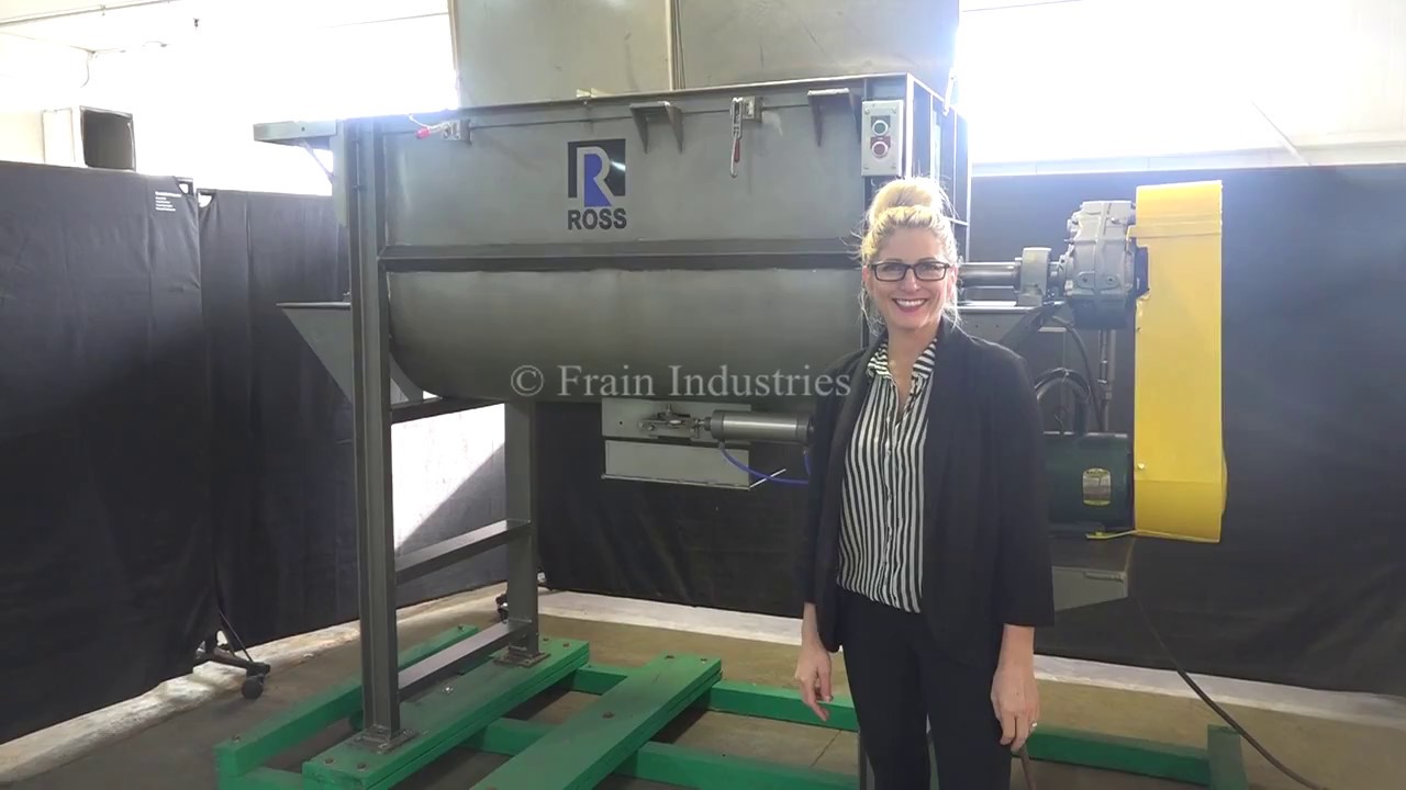 Ross 30 ft³ Double Ribbon Mixer Demonstration - YouTube