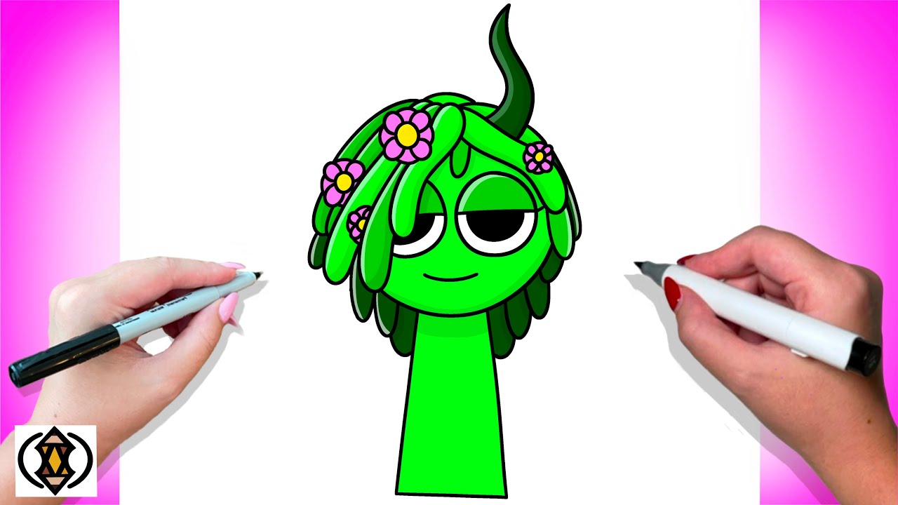 How To Draw Vineria Incredibox Sprunki - YouTube