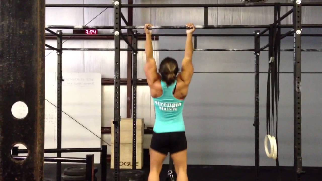 Gillian Mounsey Ward 25 chin ups - YouTube