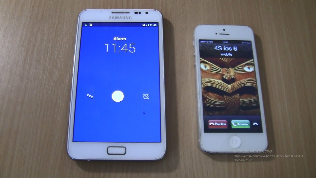 Incoming + Ringing alarms at the Same Time Samsung Galaxy NOTE 1 ...