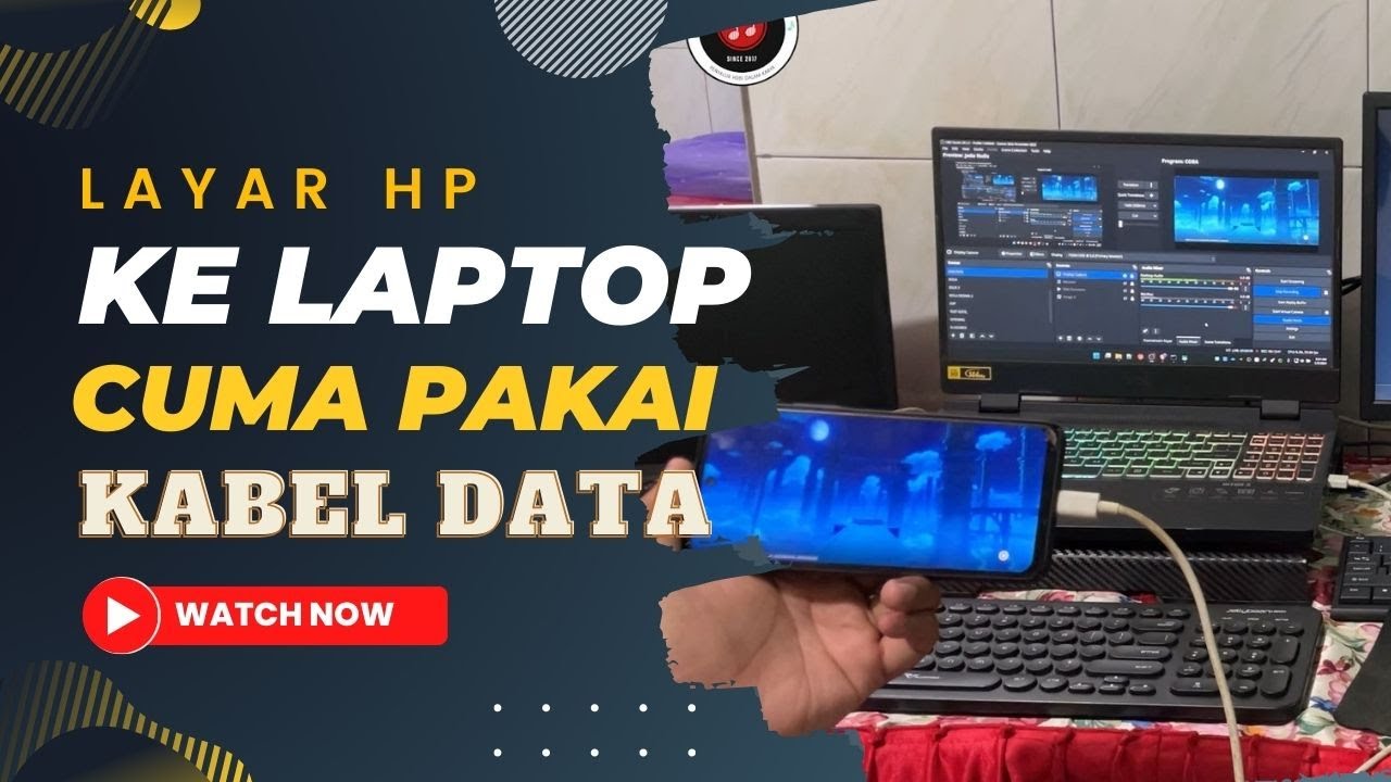 Cara Menampilkan Layar HP ke Laptop OBS Tanpa HDMI Capture + NO LAG ...