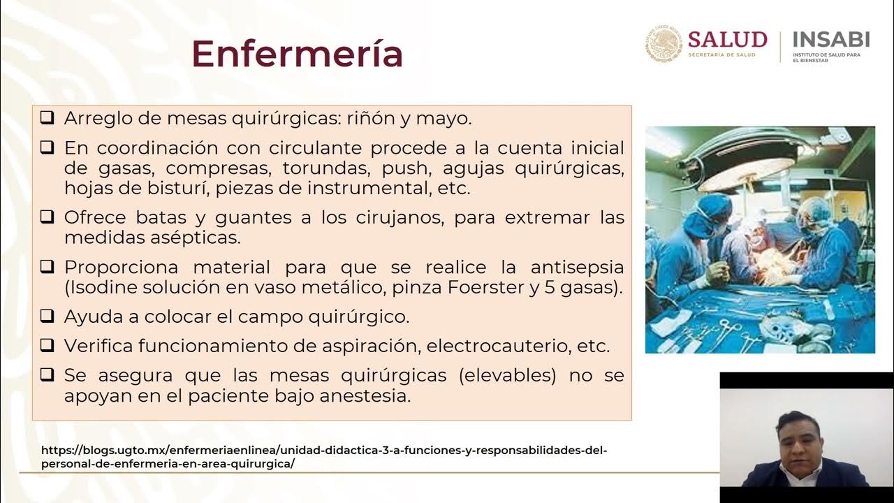 II) 7. Intervención de enfermería en las áreas quirúrgicas | Enfermería perioperatoria - YouTube