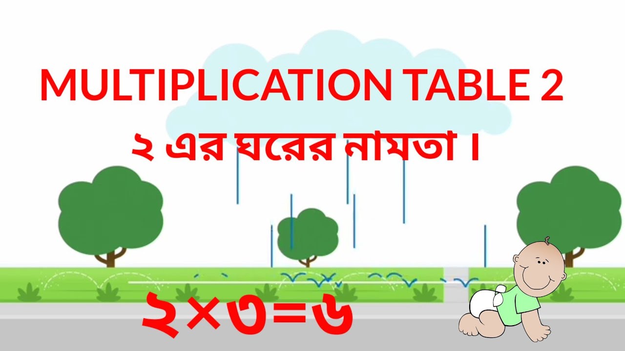 Table of 2 in bengali। bangla namta। namta namta । multiplication table ...
