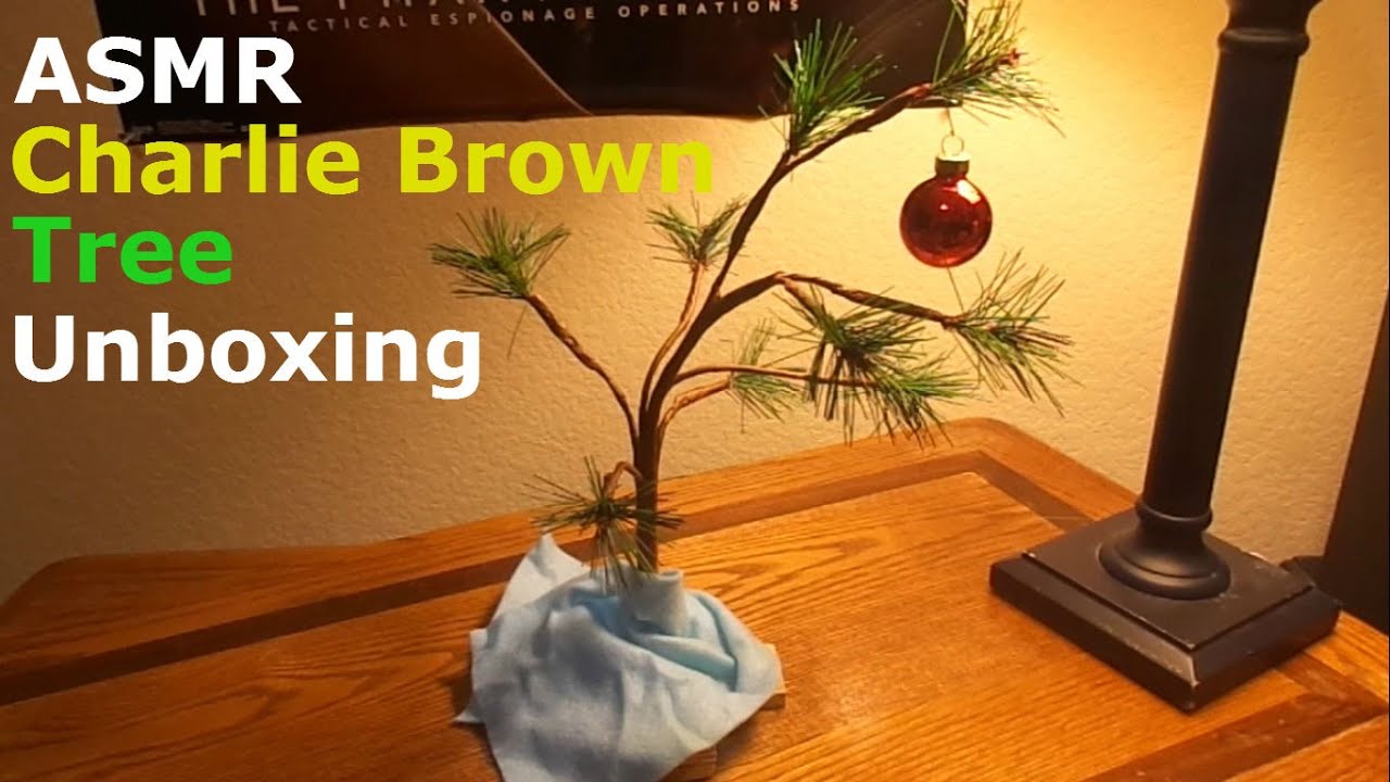 [ASMR] Charlie Brown Tree Unboxing - YouTube