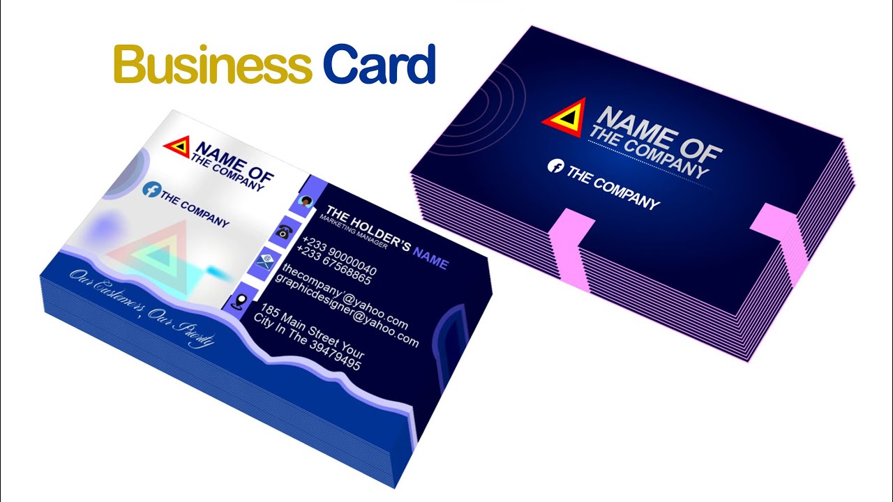 Designing A Professional Business Card / Graphic Design Tutorials ...