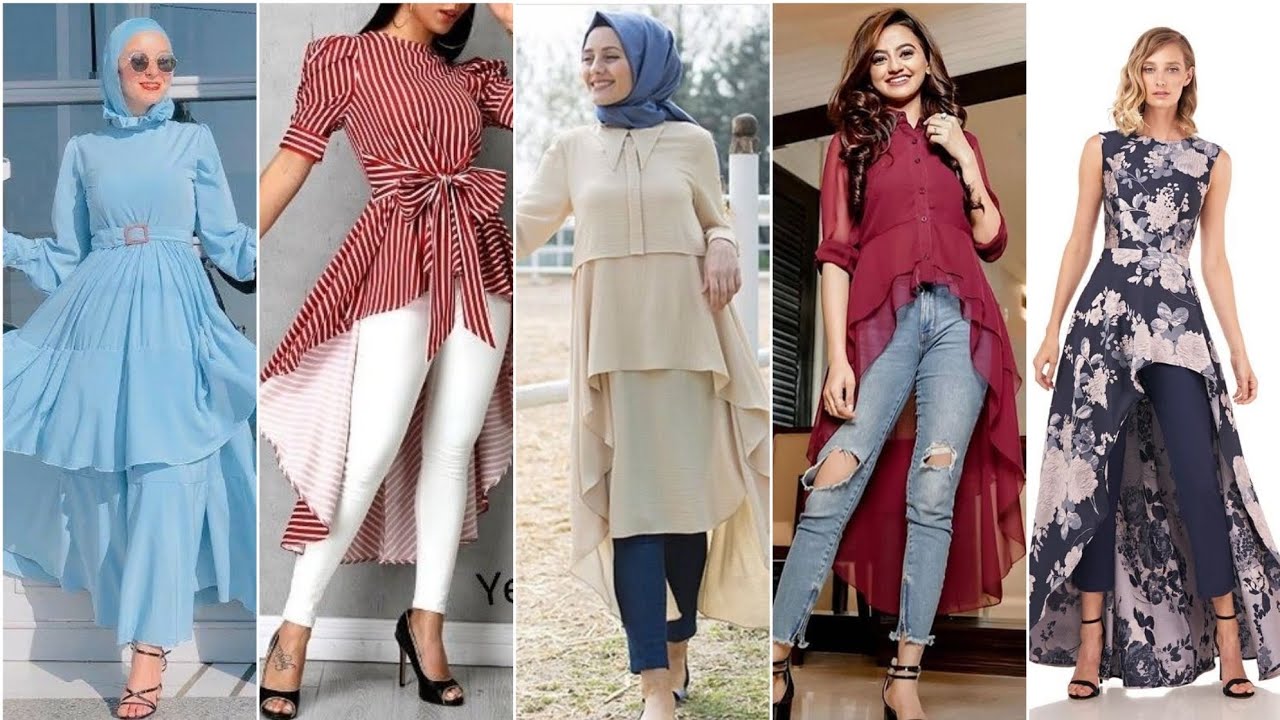 new high low outfits || designer dress collection || नई हाई लो कुर्ती ...