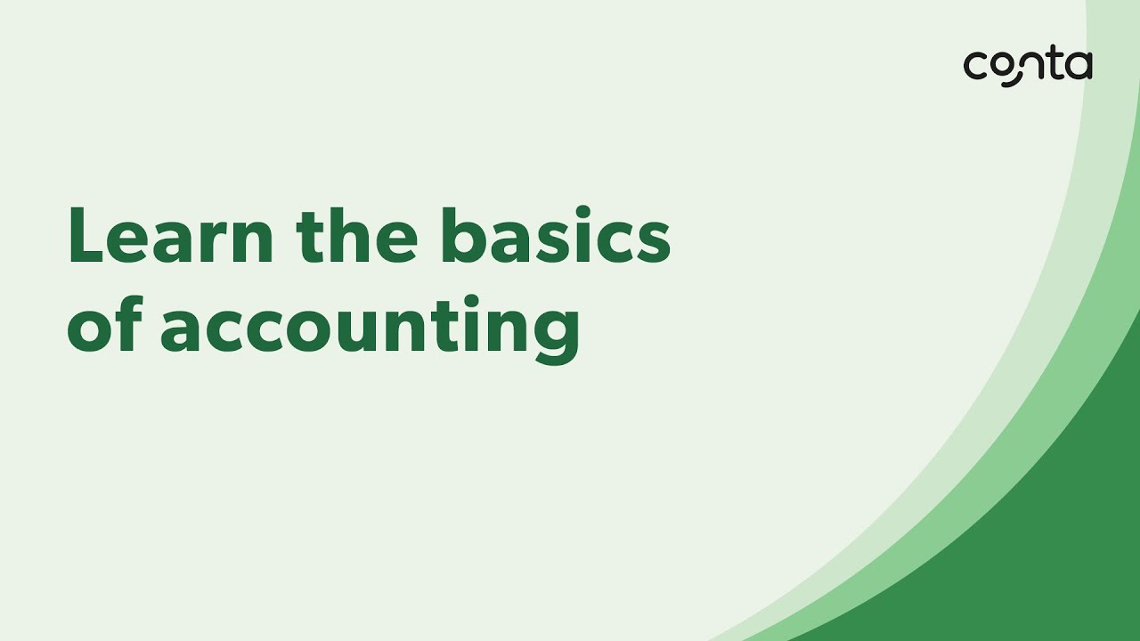 Learn the basics of accounting with Conta - YouTube