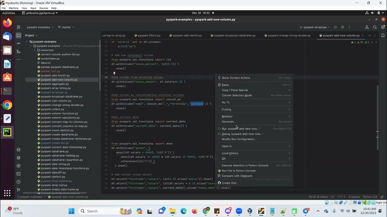 pyspark session 3 window functions,join, array transformation - YouTube