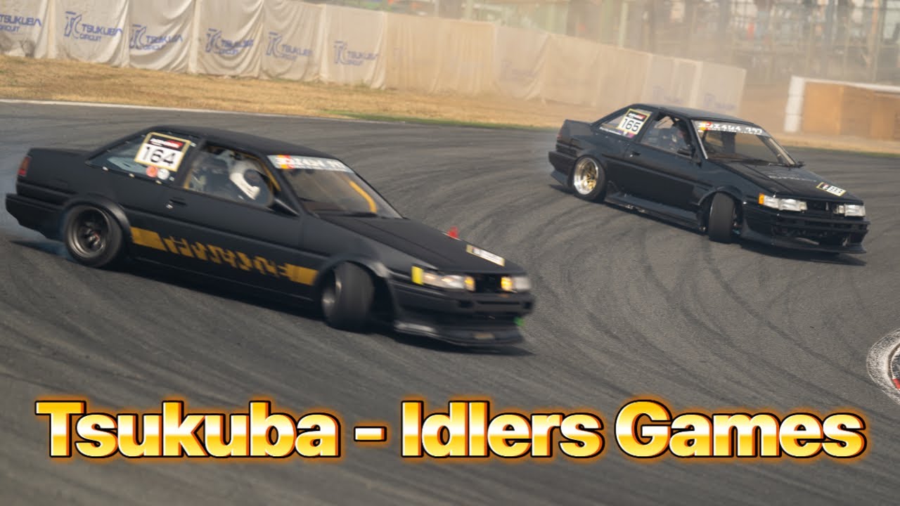Drifting my AE86 at Tsukuba Circuit - Idlers games - YouTube