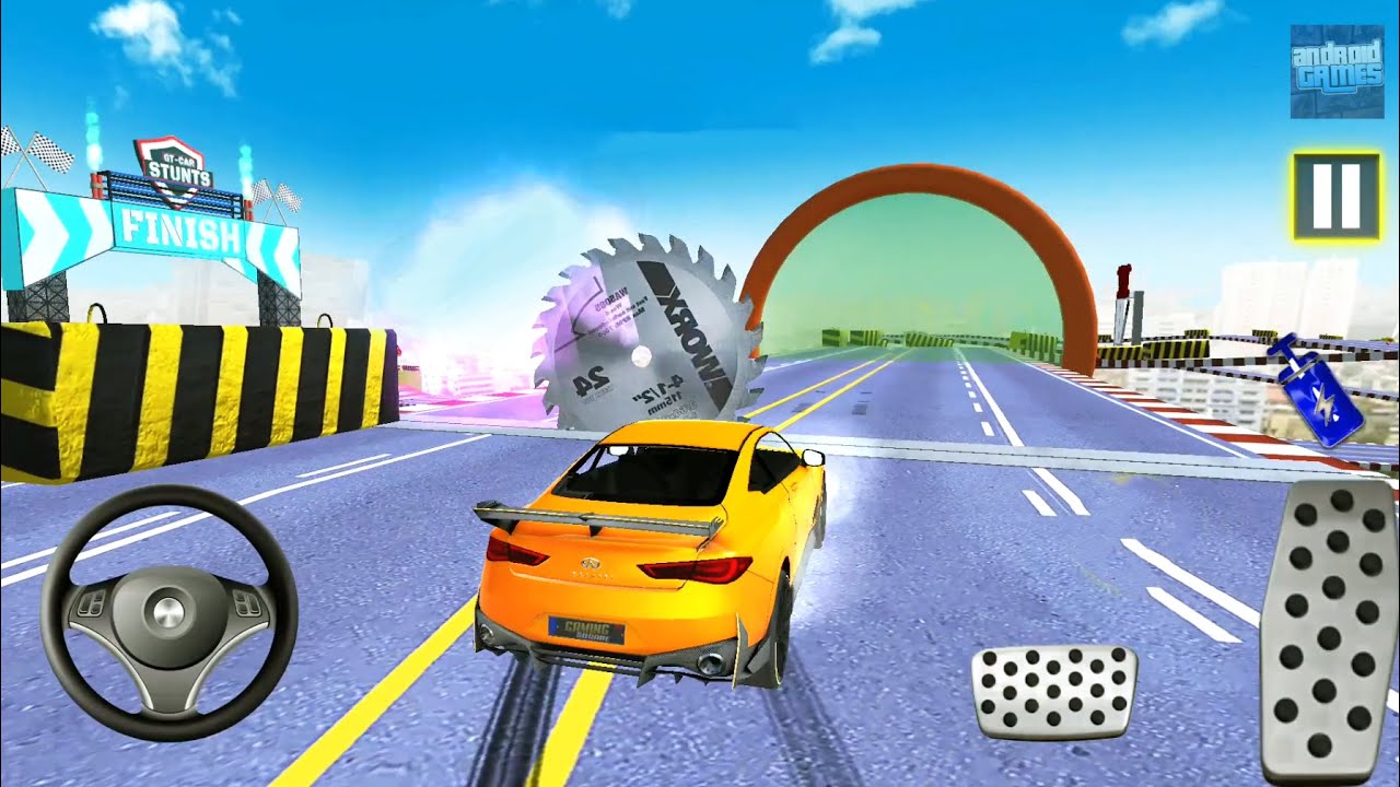 Mega Ramp Car Stunt 2020 Game - Infiniti Sedan Driving - Android iOS ...
