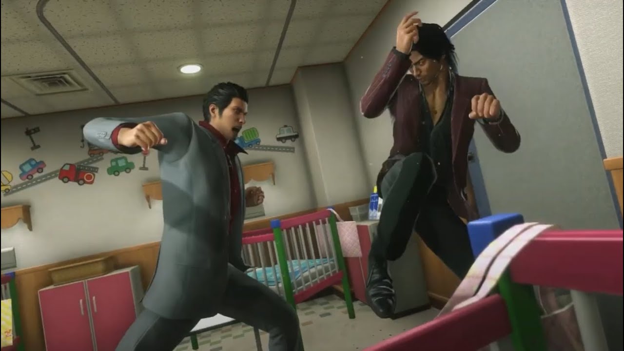 Yakuza 6: The Song of Life (PC): Shun Akiyama vs Kiryu Kazuma - YouTube