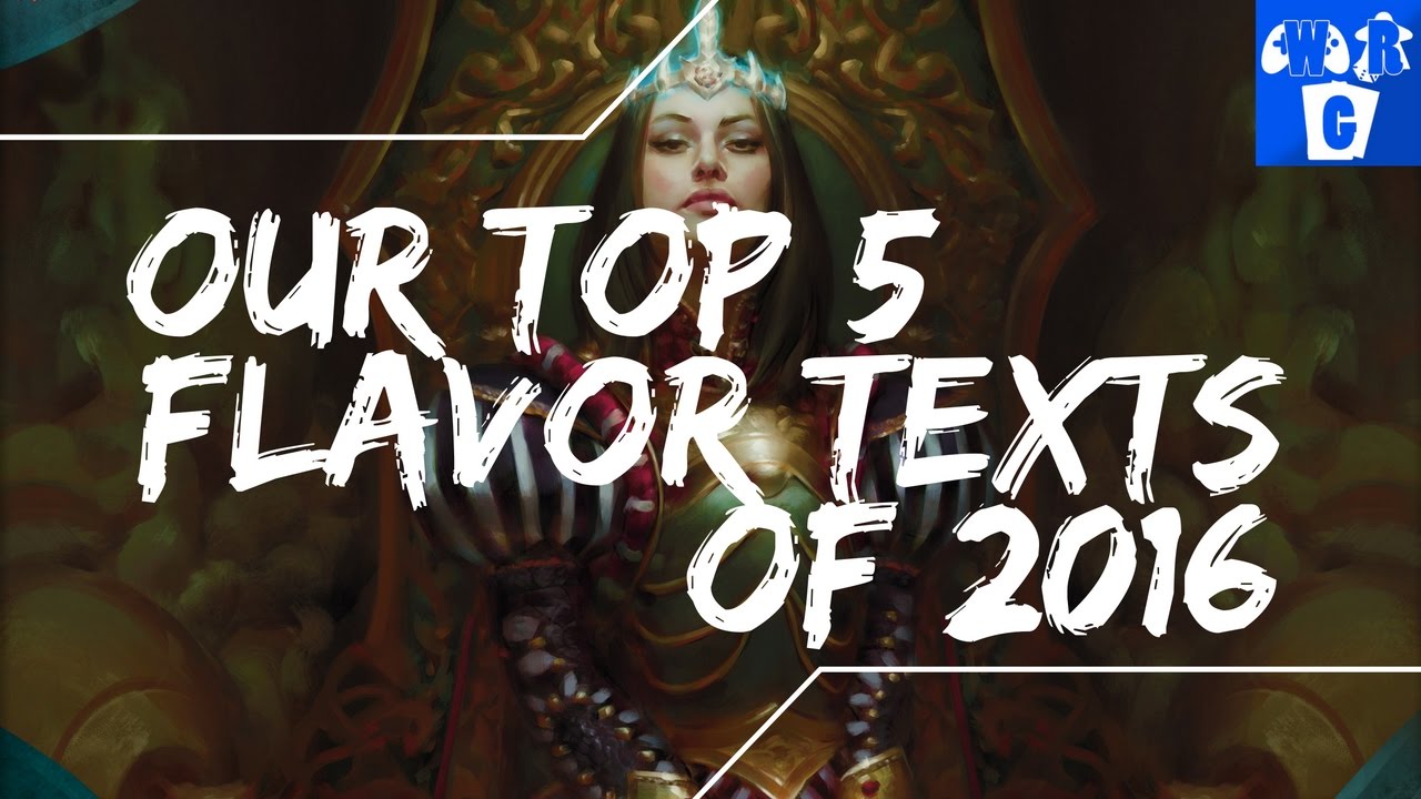 Our Favorite MTG Flavor Texts of 2016 - YouTube