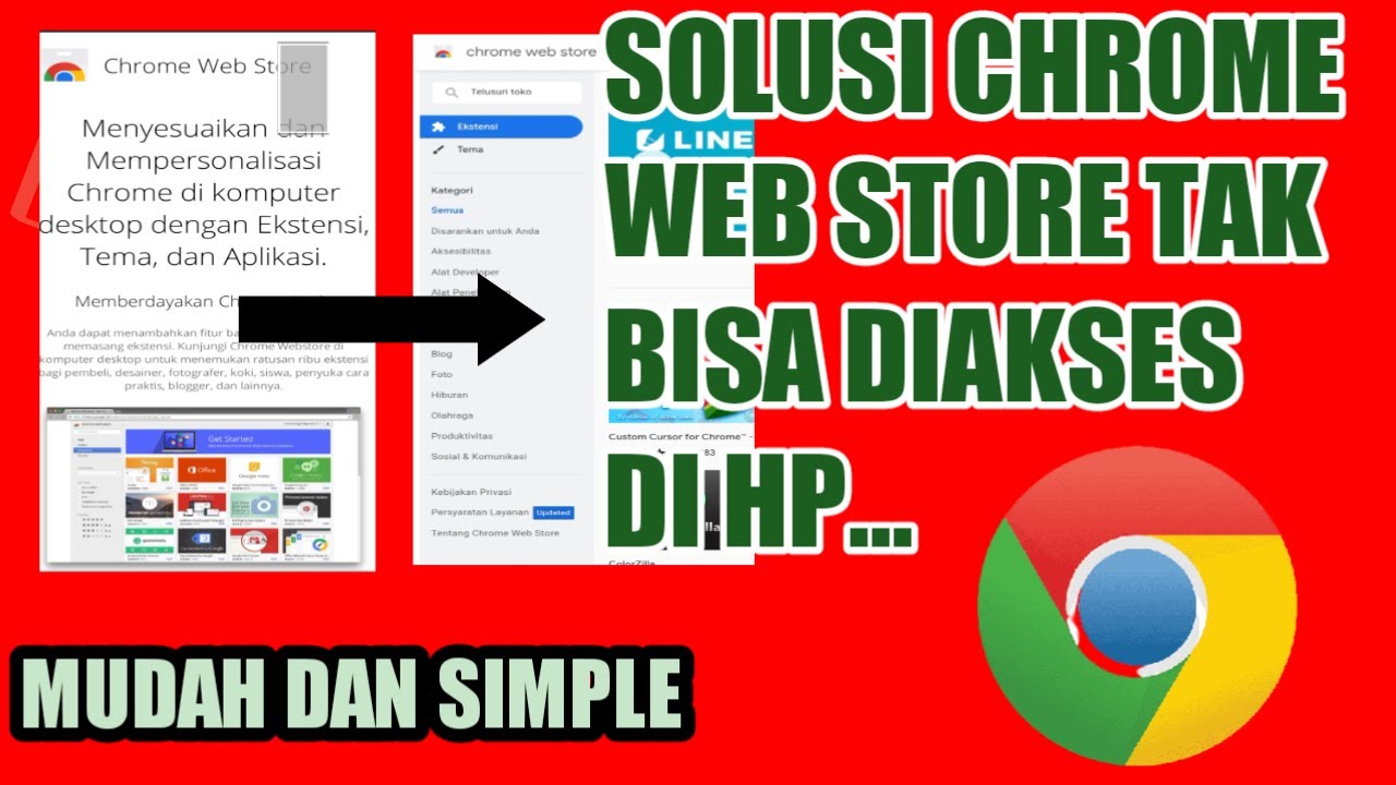 CARA MENGATASI TIDAK BISA MASUK DI CHROME WEB STORE - YouTube