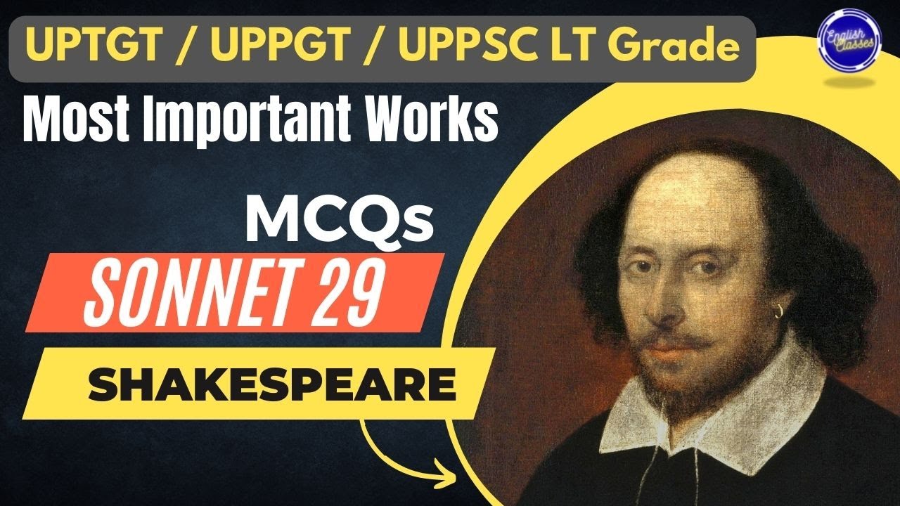 MCQs On Sonnet 29 By Shakespeare When In Disgrace With Fortune And mcqs-on-sonnet-29-by-shakespeare-when-in-disgrace-with-fortune-and