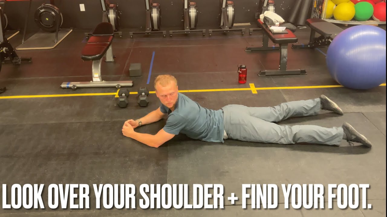 Prone TV Watcher Head Turns - YouTube