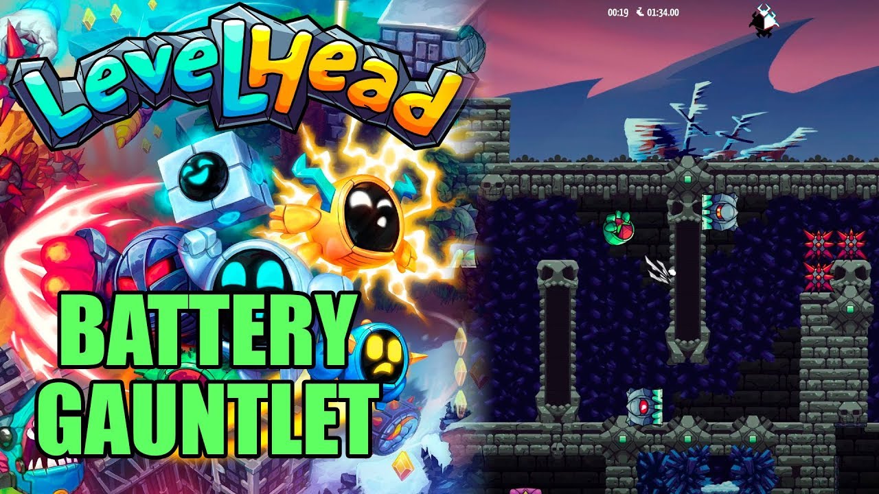 Levelhead - Battery Gauntlet - Испытание с батарейками [No Death, All ...