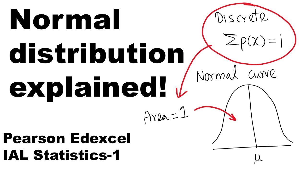 S1-Ch7 (topic 7.1) Normal distribution | IAL Statistics1 | WST01/01 ...