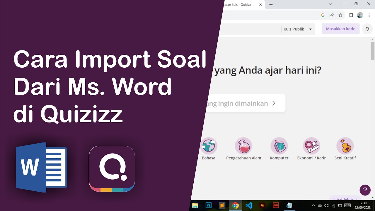 Cara Impor Soal di Quizizz dari Microsoft Word - YouTube