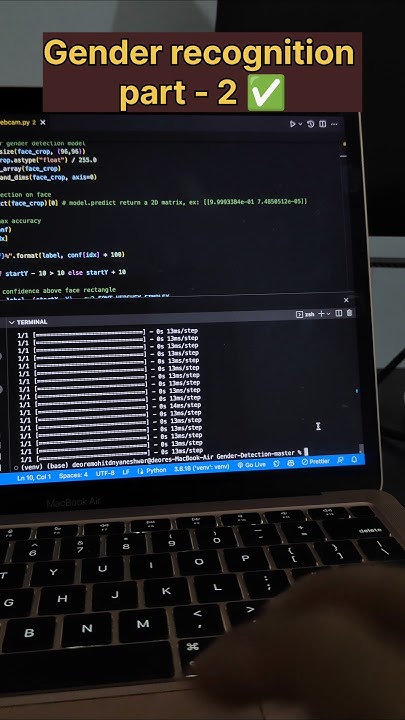 Gender recognition part-2 #ai #edm #tech #python #opencvpython # ...