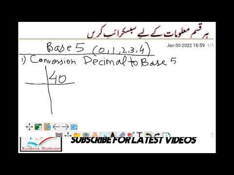 Conversion from decimal system to Base 5 # ...