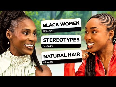 Femmes noires et cheveux naturels : Issa Rae ft. Sally.
