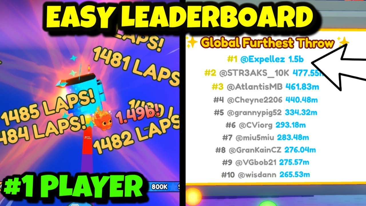 EASIEST WAY To Get On The THROW LEADERBOARD in Pet Simulator X! - YouTube