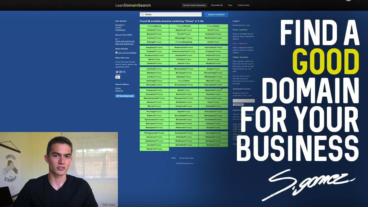 How To Find A Good Domain Name For Your Business Youtube