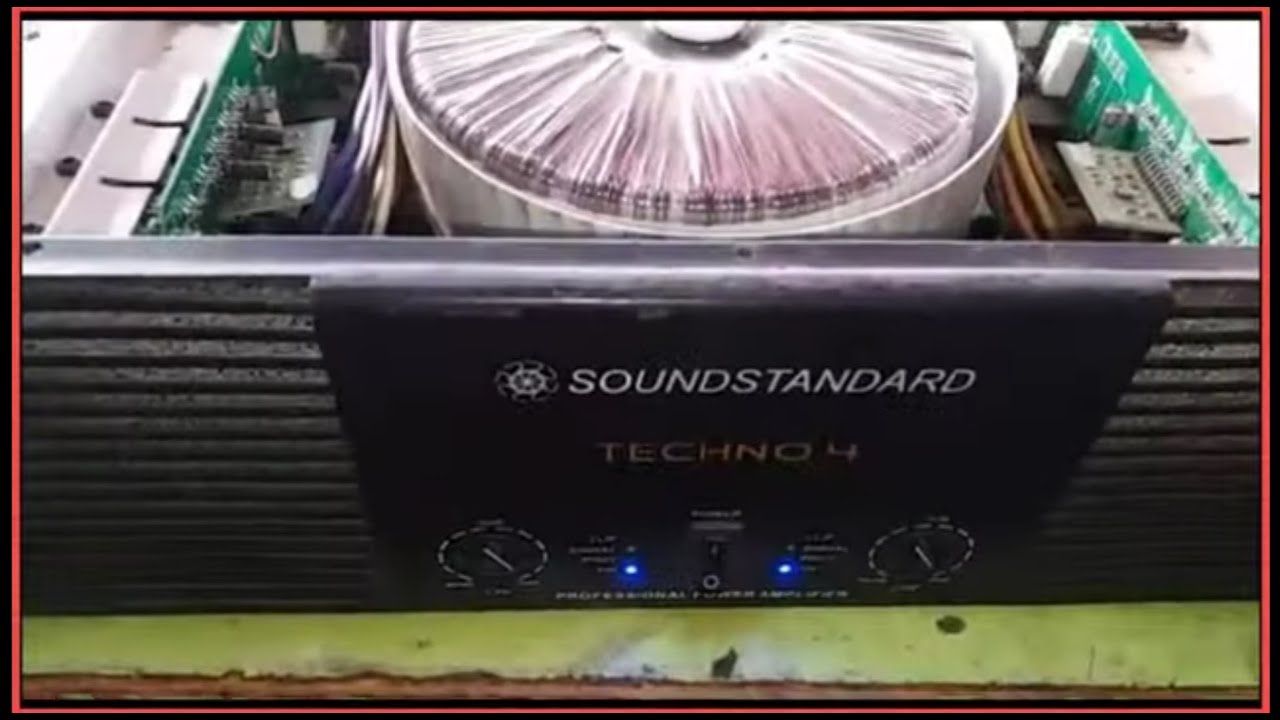 Soundstandard TECHNO 4 amplifier open testing - YouTube