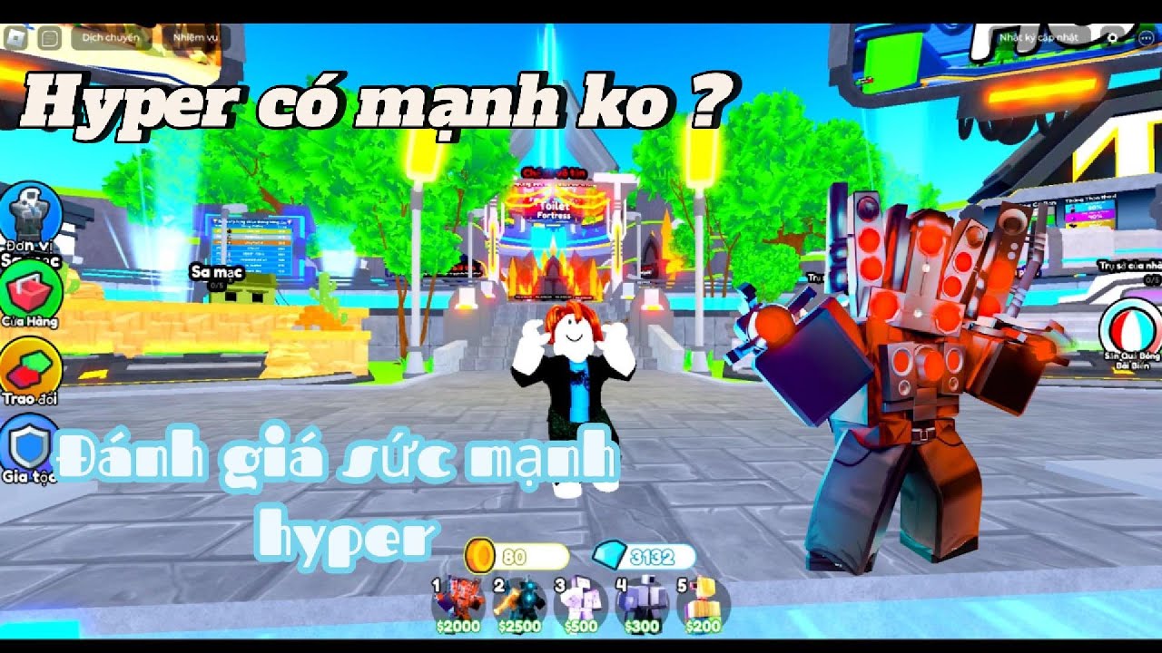 Review đánh giá sức mạnh của HYPER UTS trong Toilet Tower Defend - YouTube