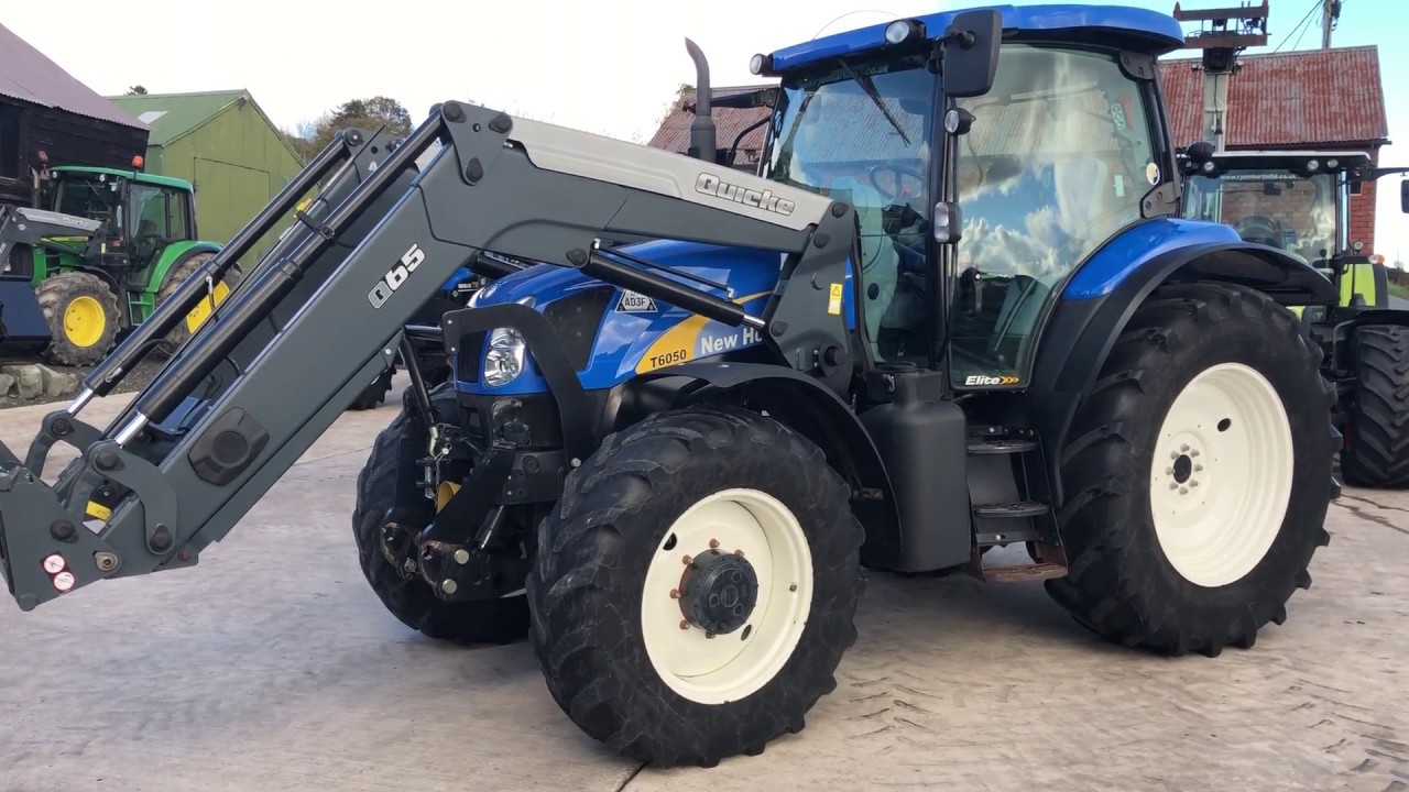 2011 new holland t 6050 elite tractor 50kph - YouTube