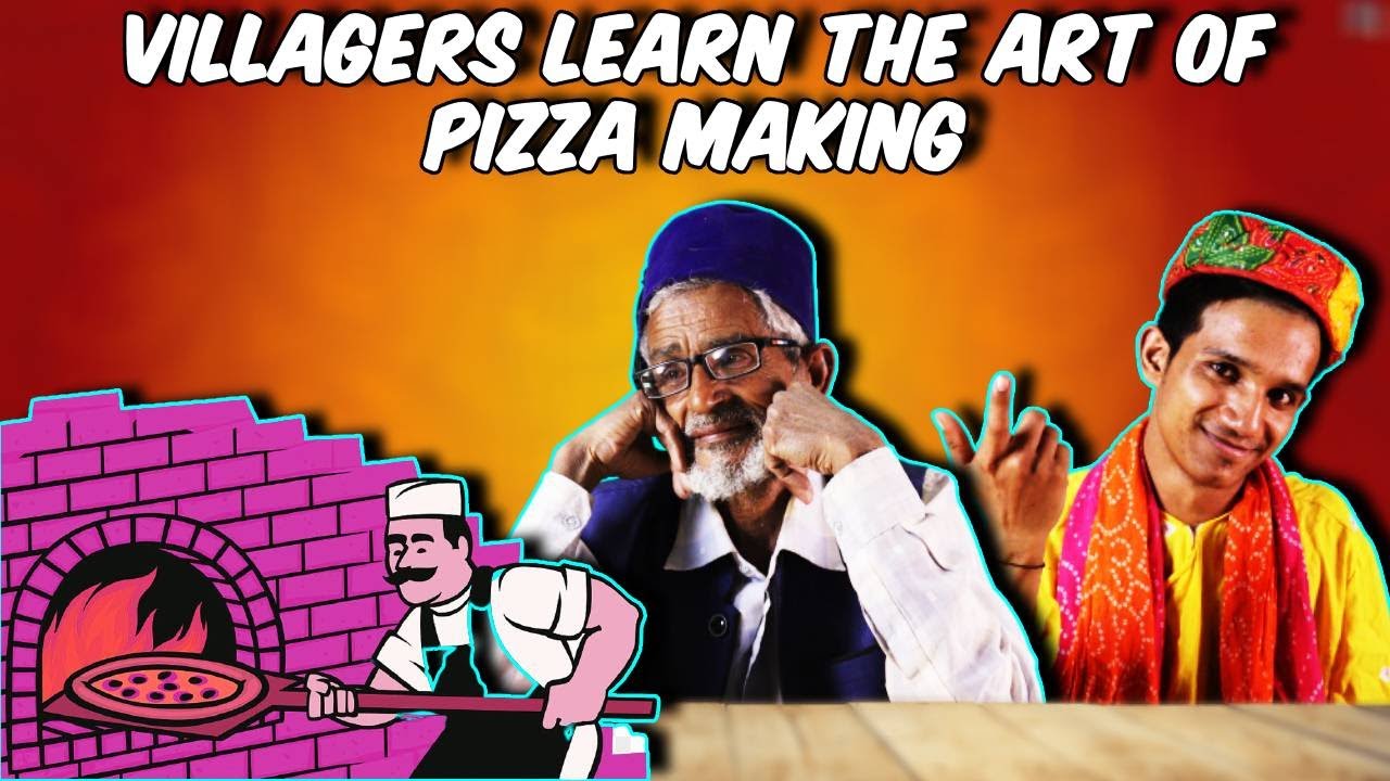 Villagers Learn How To Make Pizza ! Tribal People Learn Pizza Making ...