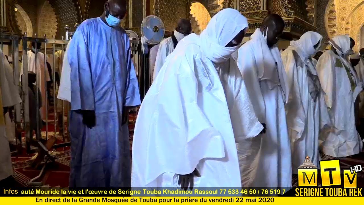Prière du vendredi à la grande Mosquée de Touba en Présence du Khalife ...