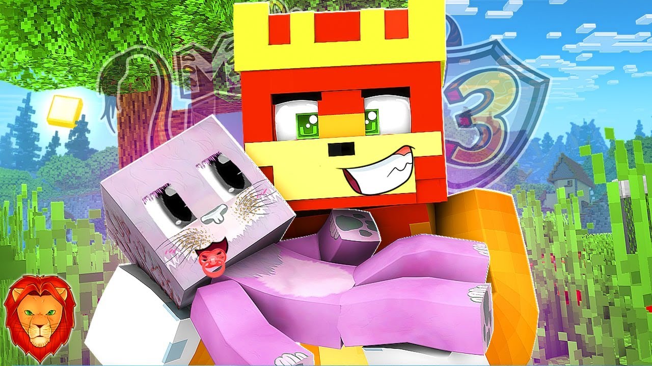 HE TENIDO UN HIJO DE LEON PICARON LA PELICULA EN MINECRAFT 👶🦁 | MUNDO ...