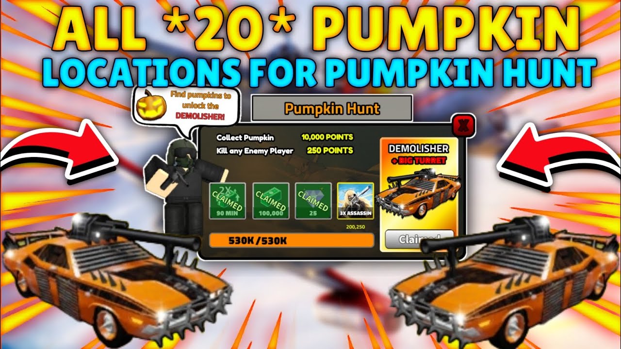 How To Find All 20 Pumpkin Locations For Pumpkin Hunt In Roblox ...