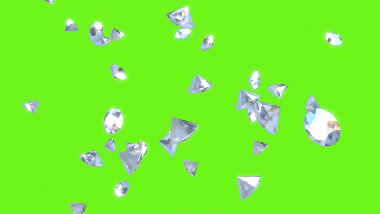 FALLING DIAMOND GREEN SCREEN CHROMA KEY - YouTube