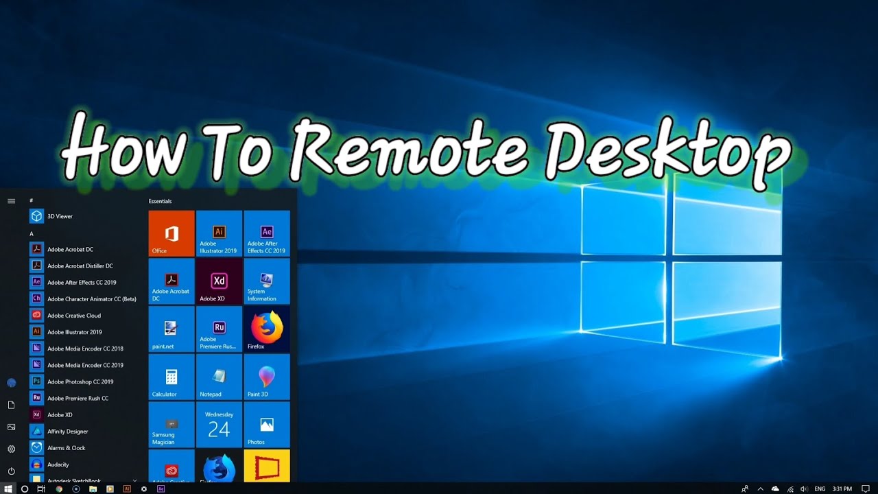 How To Remote Desktop - YouTube