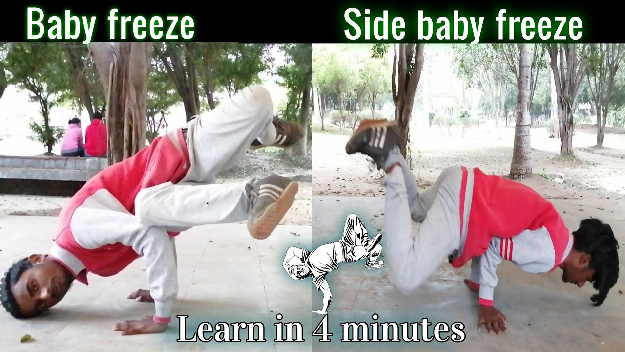 Baby freeze & side baby freeze tutorial | How to do break dance | How ...