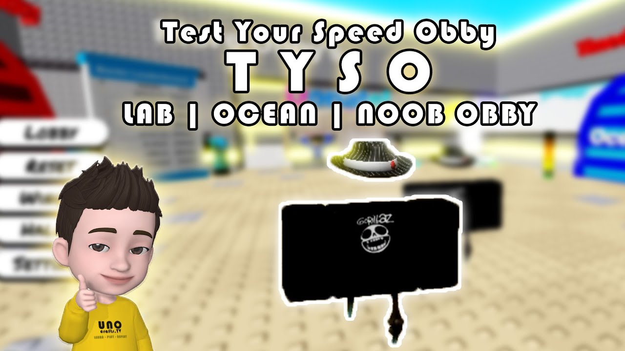 Test Your Speed Obby | Lab, Ocean, Noob Obby | ROBLOX | TYSO - YouTube