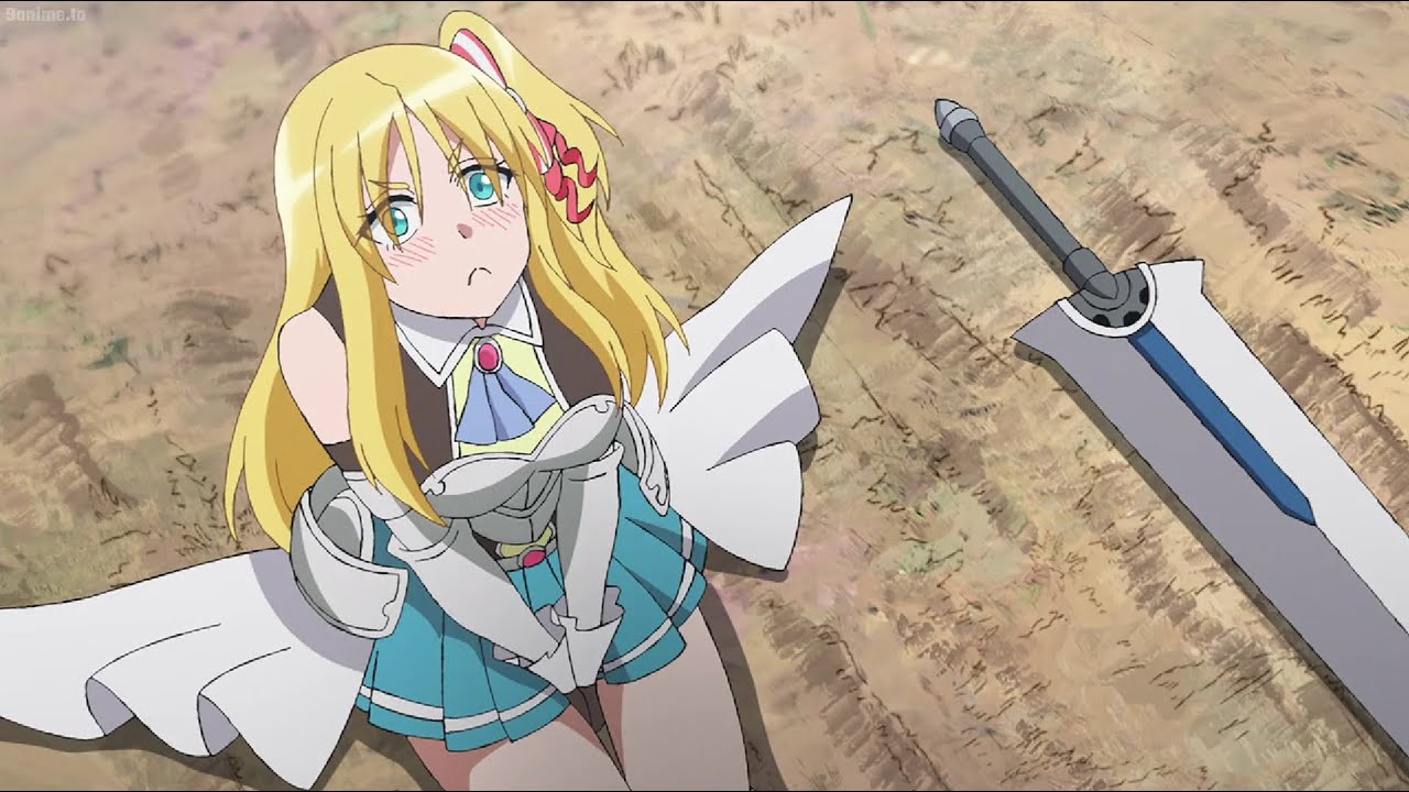Asahi looks under Gloria - My One Hit Kill Sister Episode 8 一撃姉 - YouTube