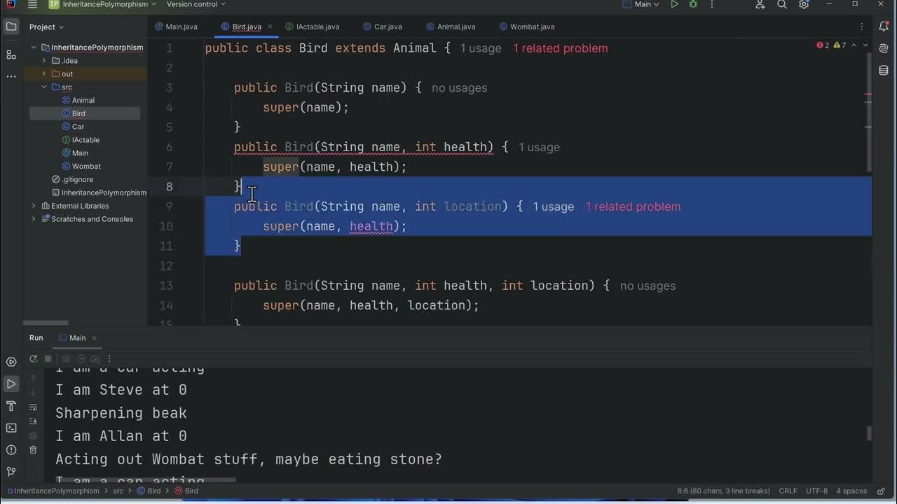 5 of 5 - Java OO Basics - Overloaded Methods - YouTube