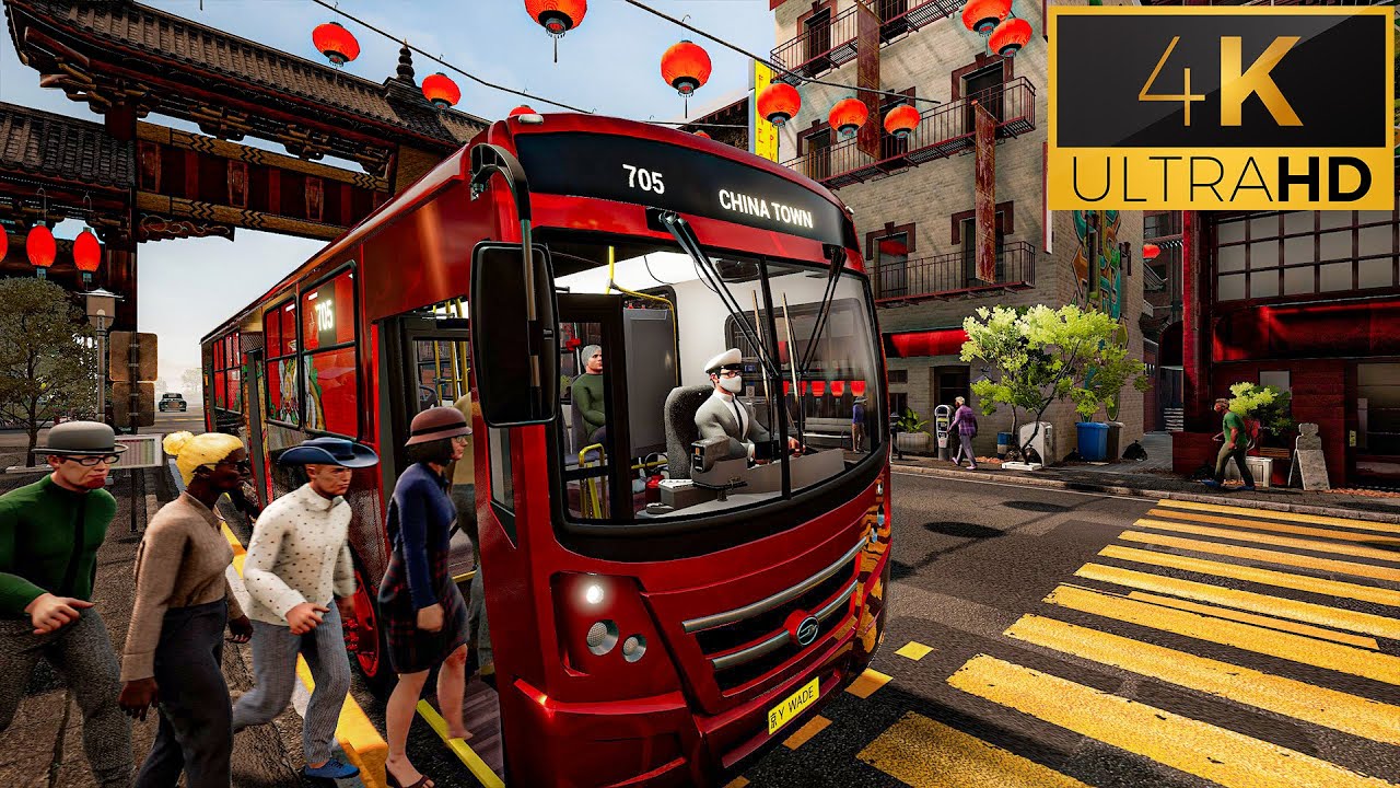 Bus Simulator 21 "4K" Blue Bird - Sigma | China Town - YouTube