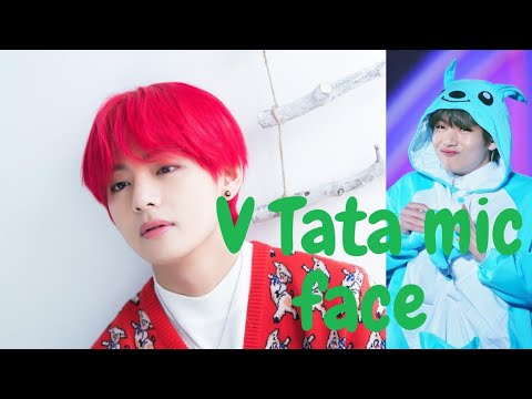 V tata mic face | taehyung tata mic | Tata mic | don't laugh challenge ...