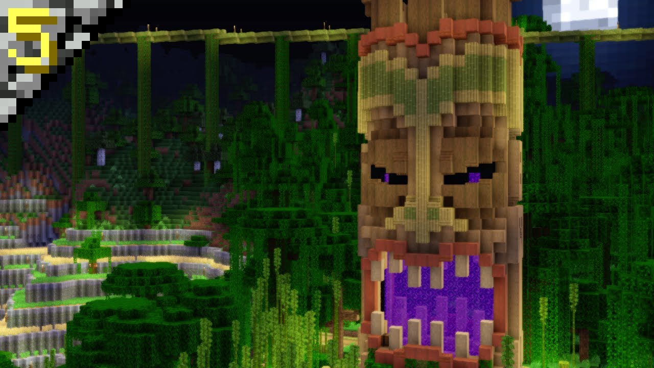 Tiki Nether Portals - Minecraft Forever World - YouTube