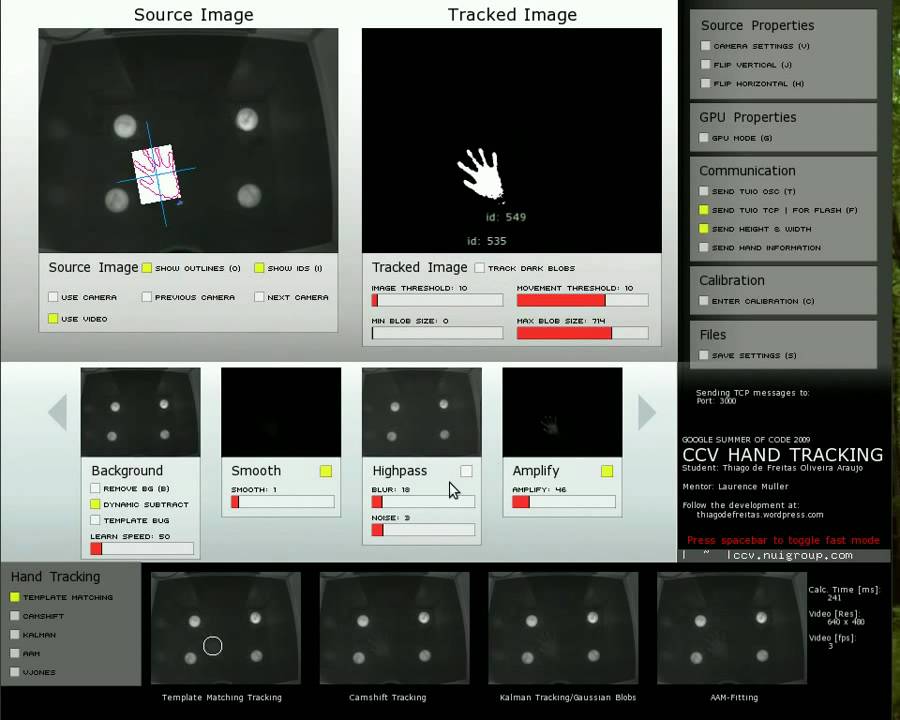 ~CCV - HAND TRACKING MODULE - Video 6 - YouTube