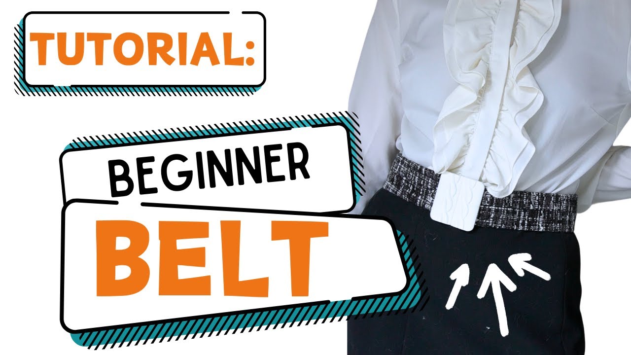 Tutorial: How to Make a Wide Fabric Clip on Belt - YouTube