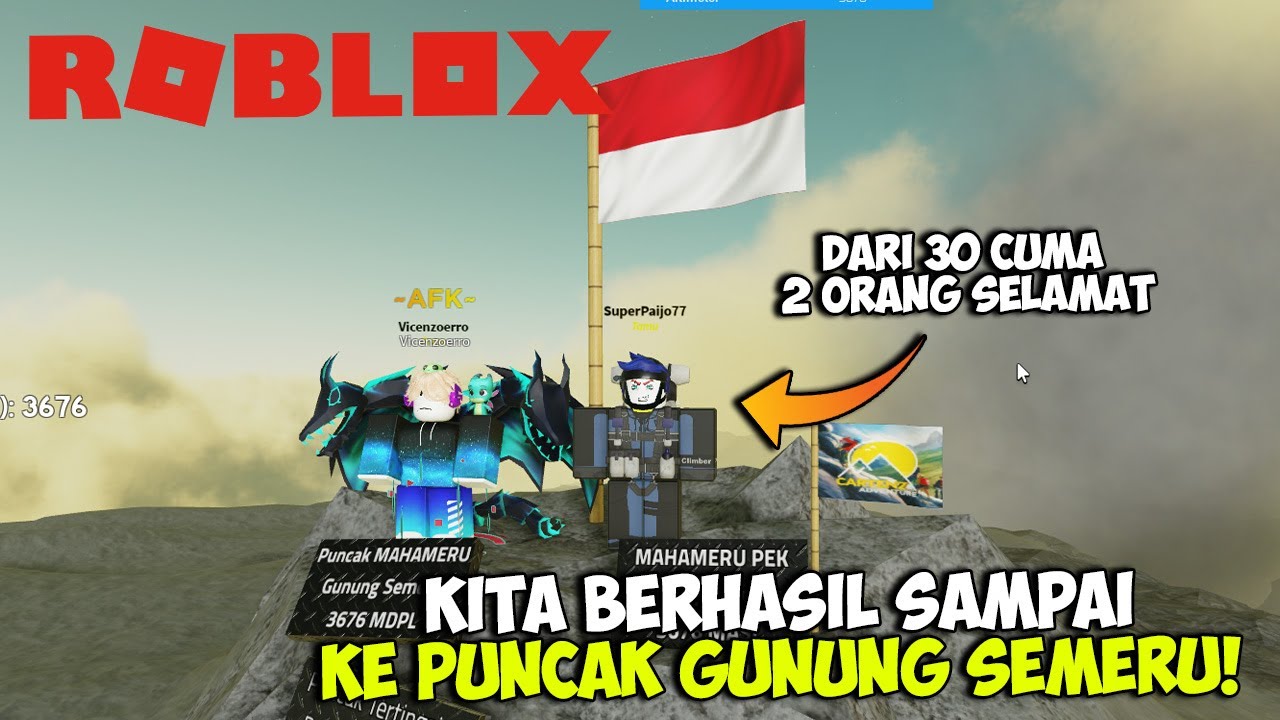 YUK MABAR MENDAKI GUNUNG SEMERU BERSAMA-SAMA DI ROBLOX! - YouTube