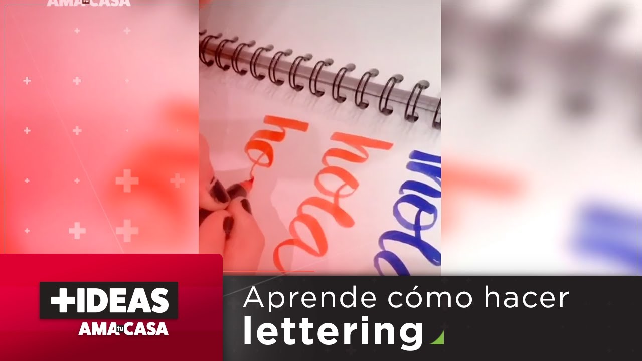 +Ideas Ama Tu Casa | Taller de lettering con Yiya Ortiz, por red+ - YouTube