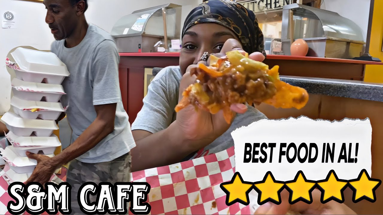 Eating At The BEST RATED Cafe in Alabama! - YouTube