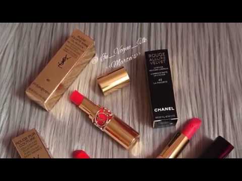Lipstick Swatches YSL le orange , CHANEL la favorite , YSL orange ...